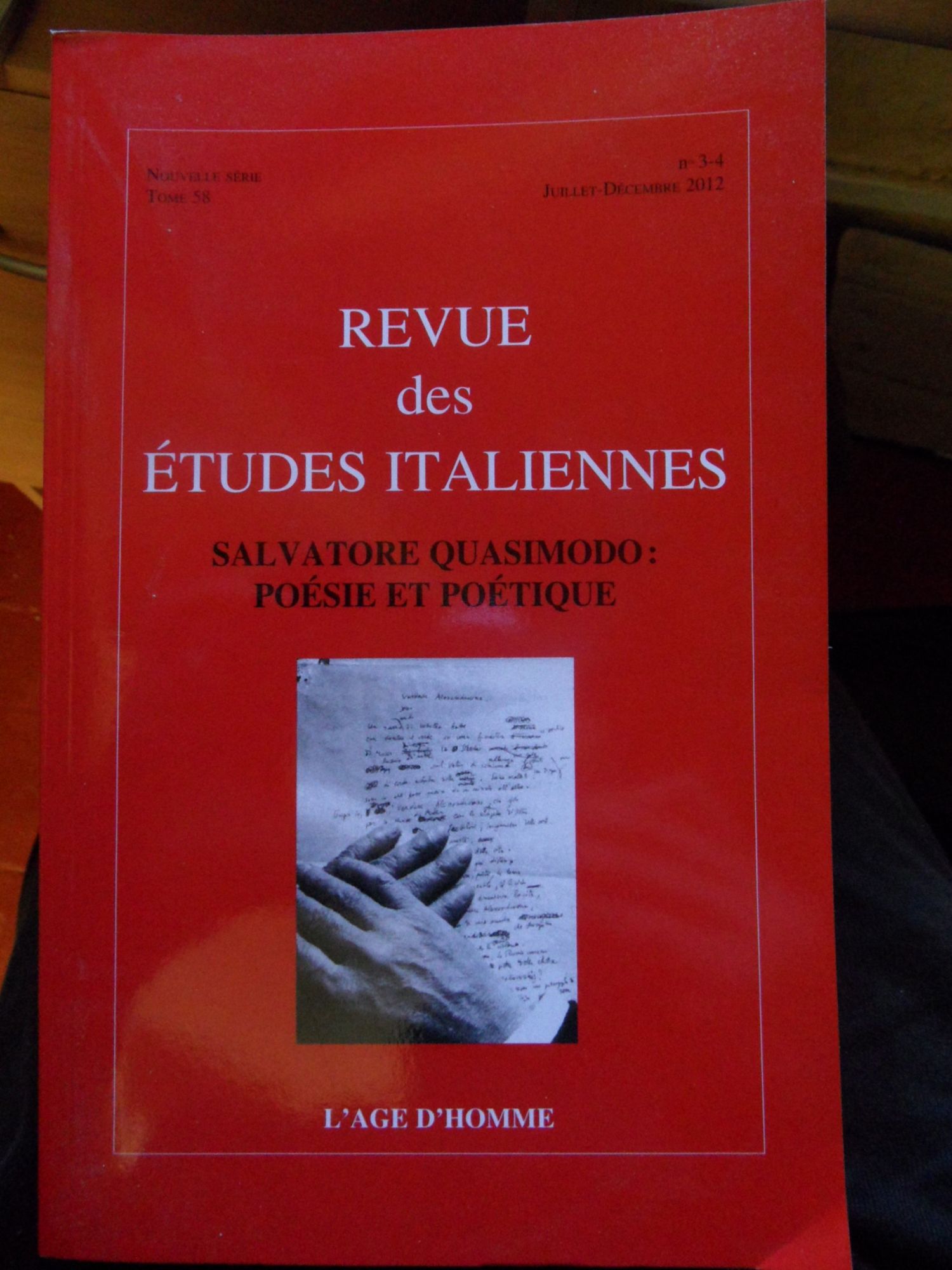 Salvatore Quasimodo - Poésie et poétique, Davide Luglio - les Prix d ...