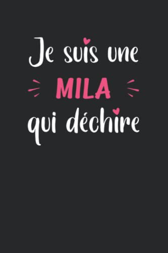 Je suis une Milla qui déchire - Carnet de notes Milla journal ...