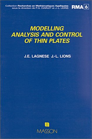 Modelling, analysis and control of thin plates, Lagnese - les Prix d ...