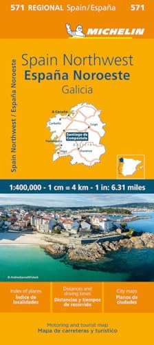 Michelin Spain Northwest, Galicia Map, Michelin Travel Publications ...