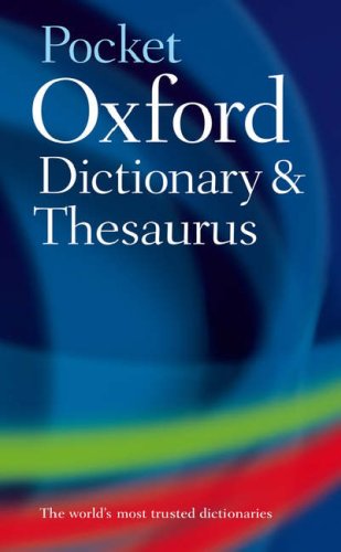Pocket Oxford Dictionary and Thesaurus, Sara Hawker - les Prix d ...