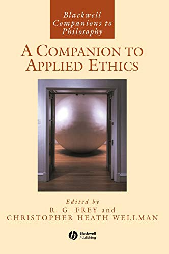 A Companion to Applied Ethics, R. G. Frey - les Prix d'Occasion ou Neuf