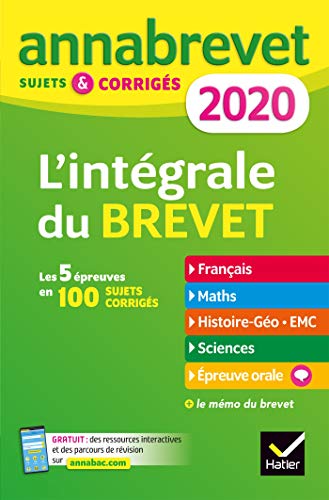 Annales du brevet Annabrevet 2020 L'intégrale 3e - Pour se... Christine ...
