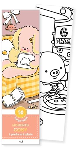 Marque-pages - Moments Cosy - 50 Marque-Pages À Peindre Ou À... Merci ...