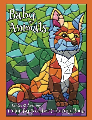 Baby Animals Color By Number Coloring Book, Sunlife Drawing - les Prix ...