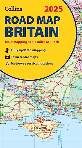 2025 Collins Road Map of Britain - Folded Map, Collins Maps - les Prix ...