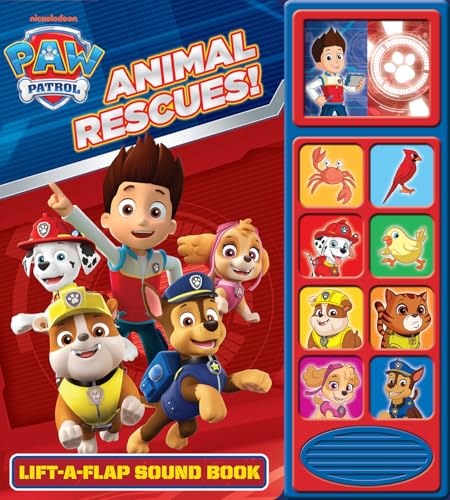 Nickelodeon Paw Patrol - Animal Rescues! Lift-A-Flap Sound Book, Pi ...