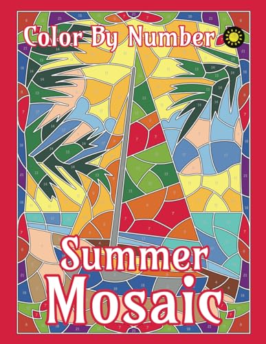 Summer Mosaic Color By Number for Adults - Activity Color By... Sunlife ...