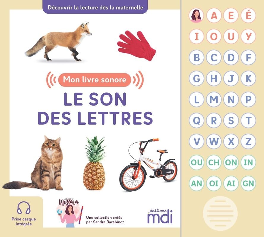 Mon livre sonore - Le son des lettres, Sandra Barabinot - les Prix en ...