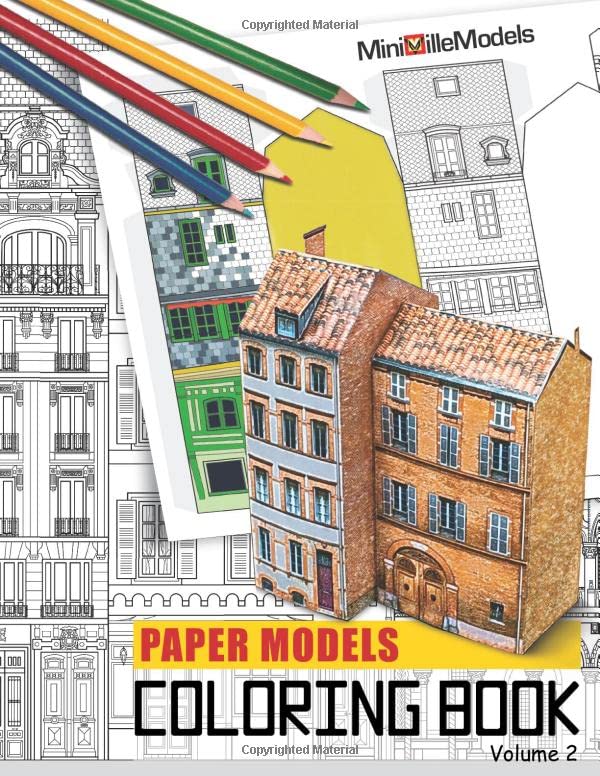 Paper models Coloring Book - Volume 2, Pascal Vannier - les Prix d ...